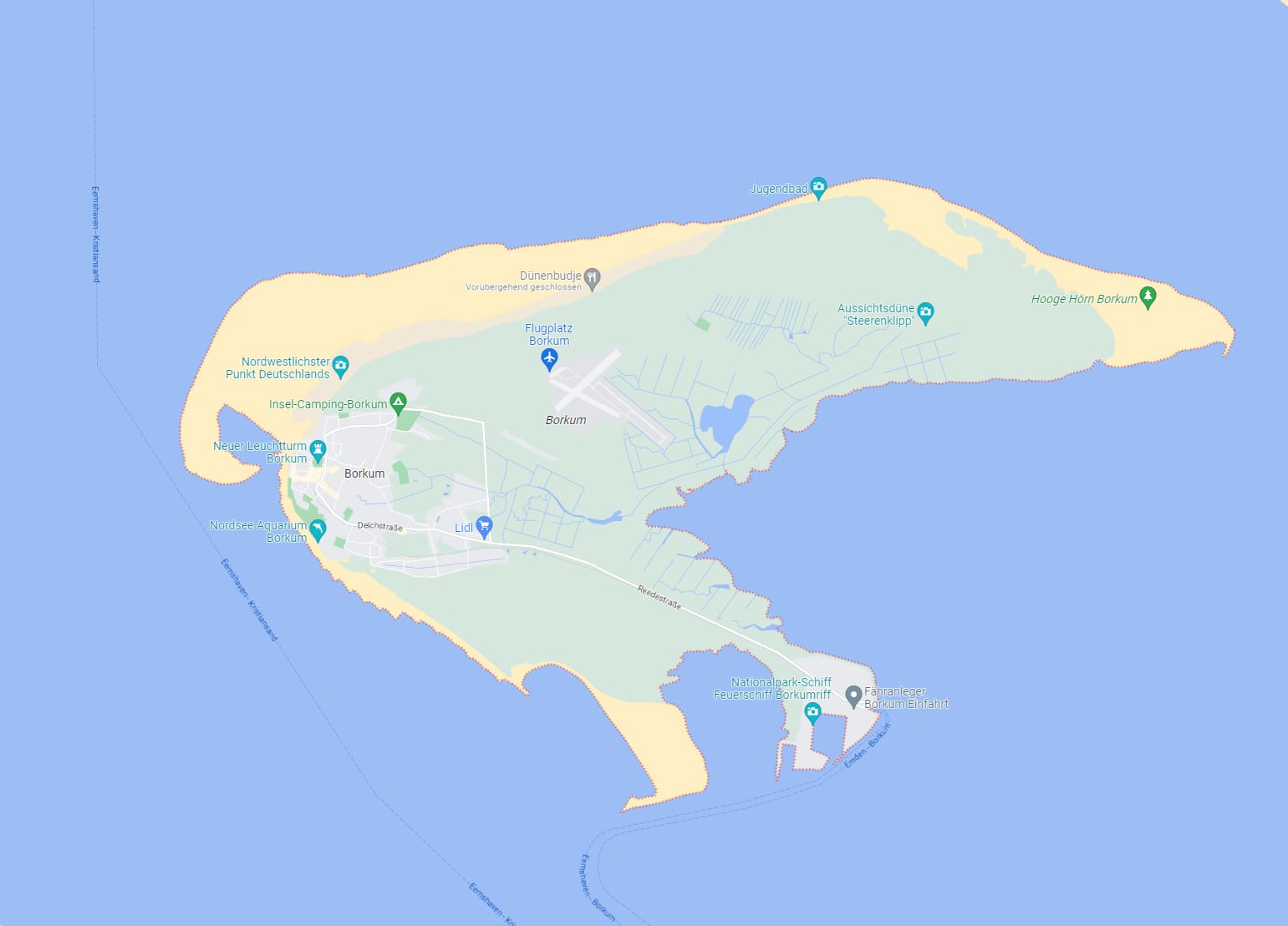 Borkum - Urlaub, Tagesausflug, Anreise & Infos